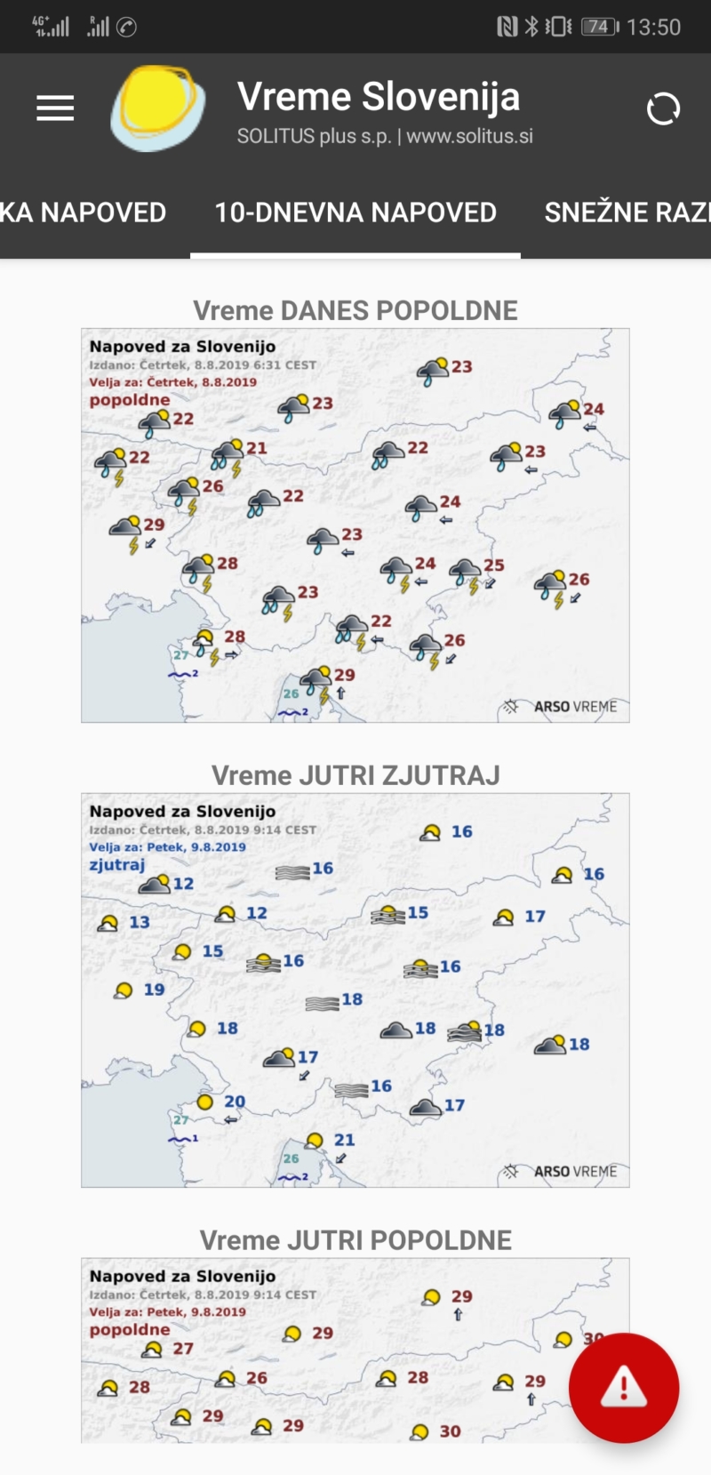Domov - Vreme Slovenija
